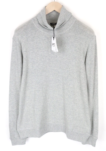 Denham Femme Sweat L Gris Coton Mélange Extensible Tab Col Roulé Pull ...