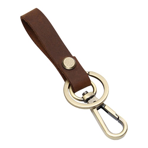 Metal Leather Key Chain Men Creative Ring Keyfob Car Home Keyring ...