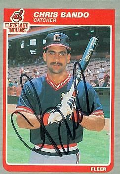 Chris Bando autographed Baseball Card (Cleveland Indians) 1985 Fleer ...