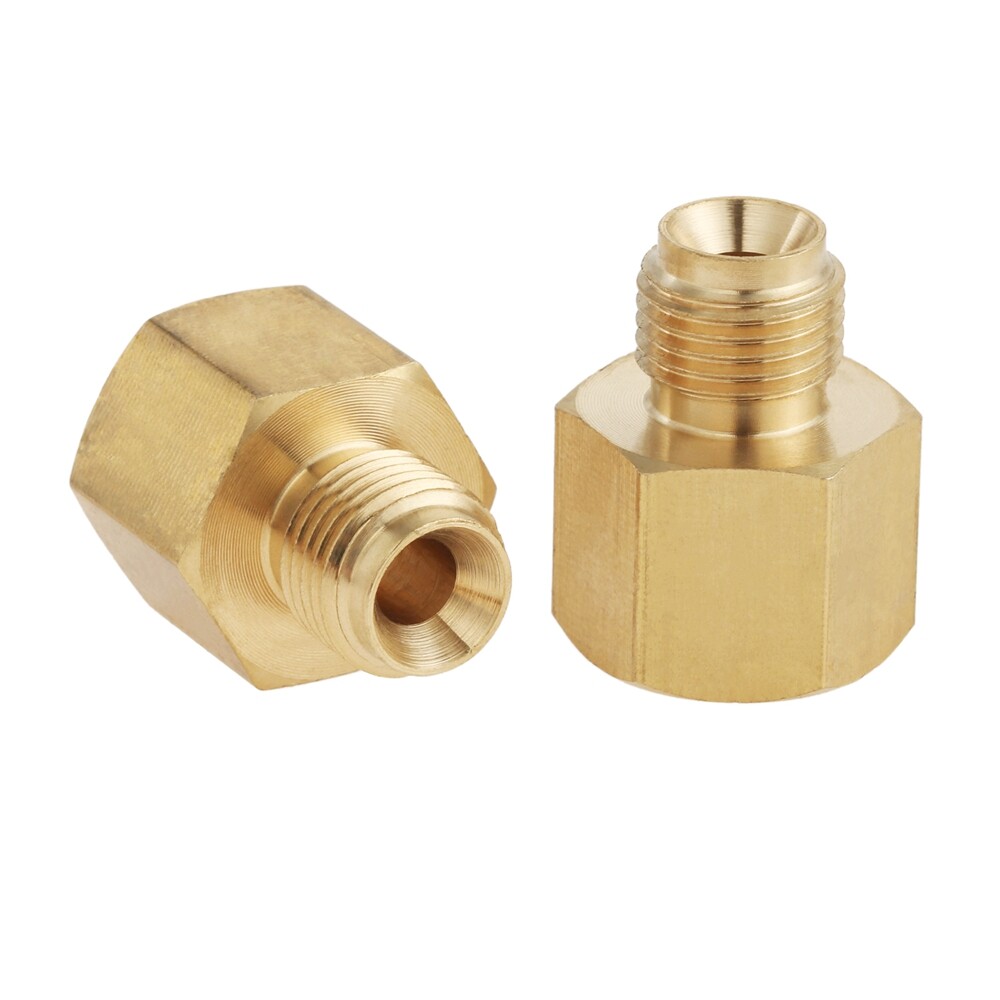 1/4" Female Pipe NPT x 1/4" Inverted Male Flare RV Propane Hose Adapter ...