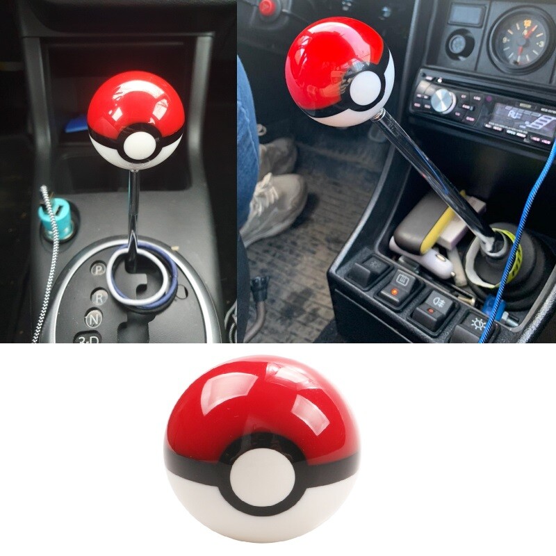 Pokemon PokeBall Gear Shift Knob Poke ball Shift Head 54mm W/M12*1.25 ...