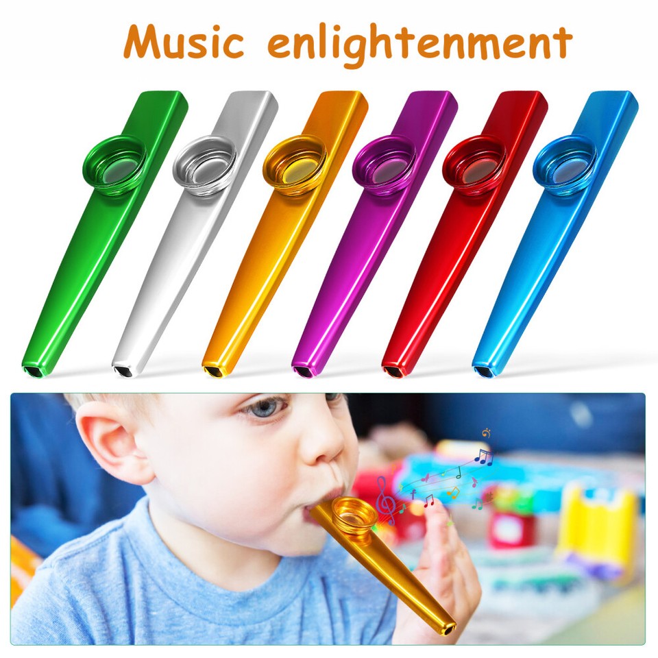 12 Pcs Metal Kazoo Child Toddler Kazoos Musical Instrument Small | eBay