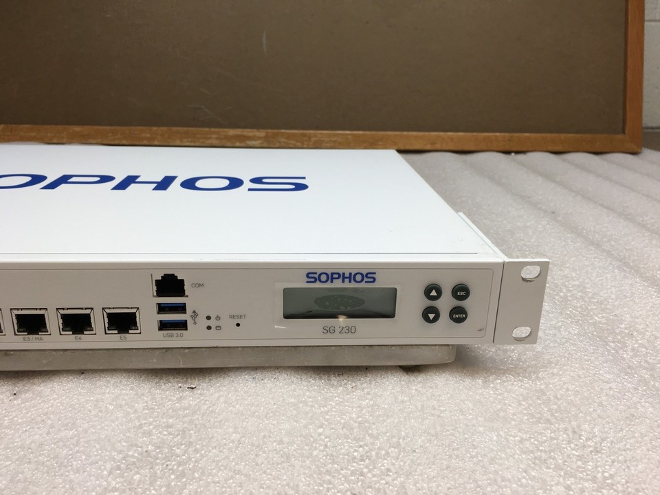 Sophos SG 230 Firewall Rev.1 Network Security Appliance with Rack Ears ...