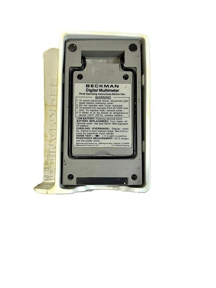 Vintage Beckman Tech 330 Digital Multimeter – 3½ Digit DMM w/ Original ...
