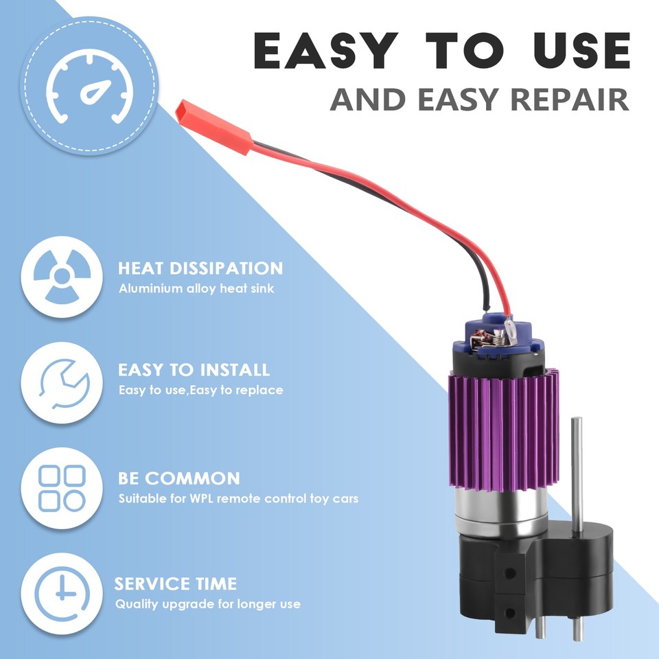 4X(Metal 370 Motor for C14 C24 B24 B36 MN D90 D99 MN99S RC Car6324 ...