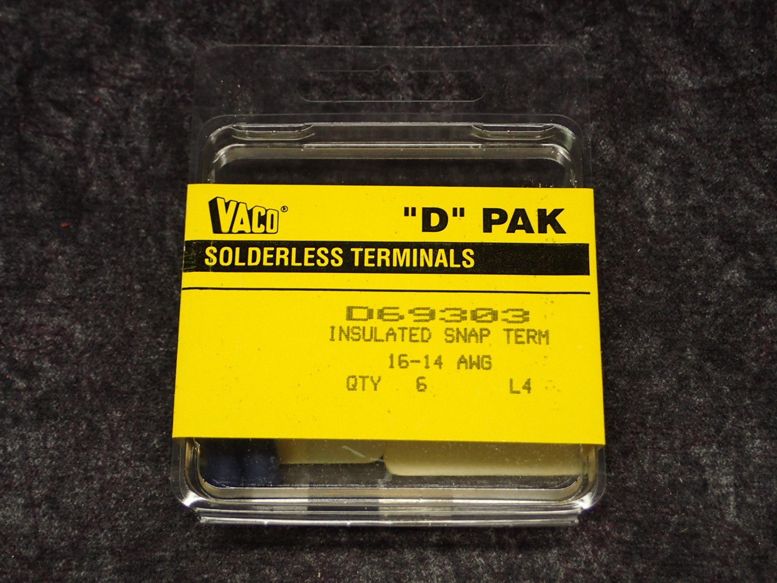 Klein / Vaco D69303 Insulated Snap Terminals 16-14 AWG, qty 6 pack | eBay
