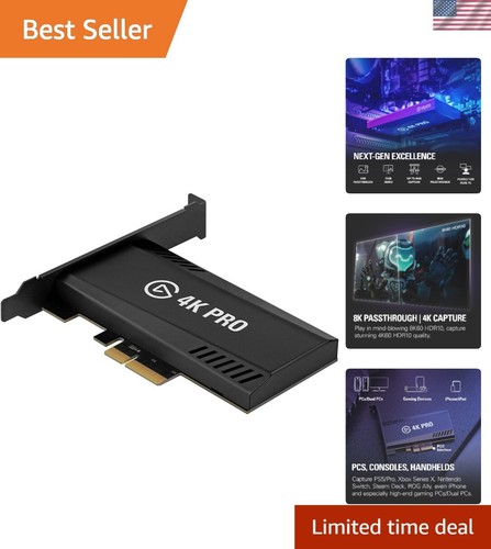 Elgato 4K Pro: Ultimate Capture Card for Low Latency Streaming ...