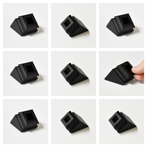 Four Pairs of Metal Fixed Rake Brackets for Stair Spindles - 8x ...