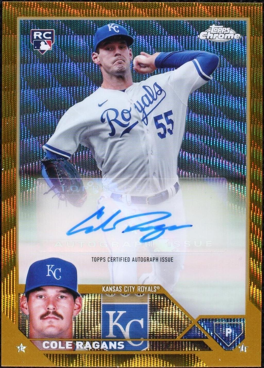2023 Topps Chrome Update Series - Autographs Cole Ragans #AC-CRA Gold ...