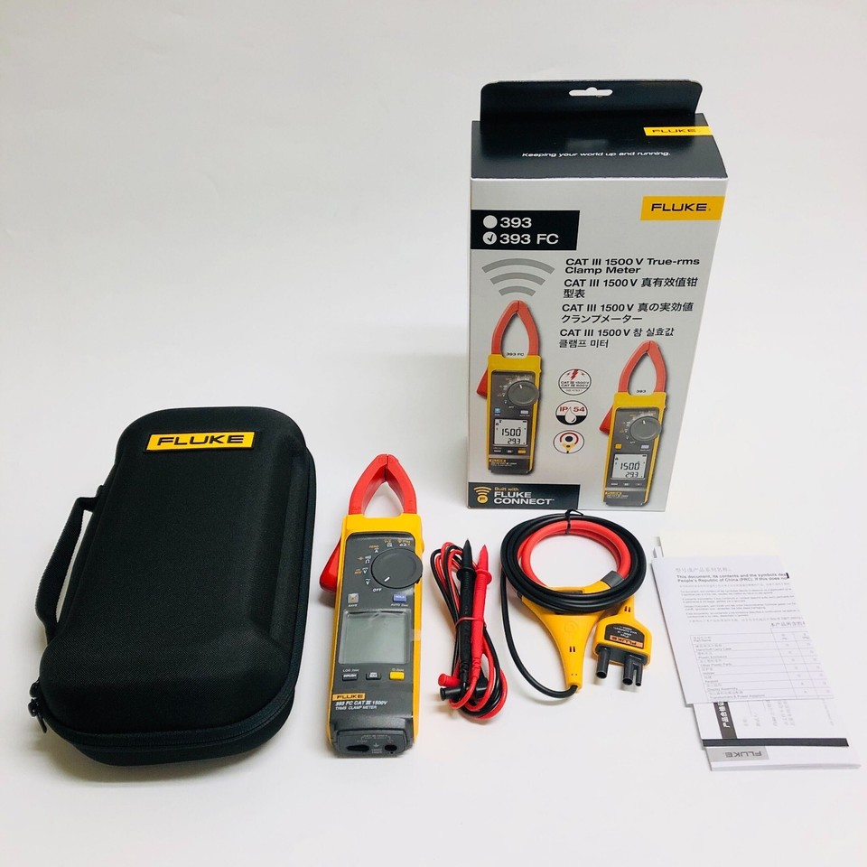 Fluke True-RMS Clamp Meter Miniature 393 1500V CAT III FLUKE 393FC | eBay