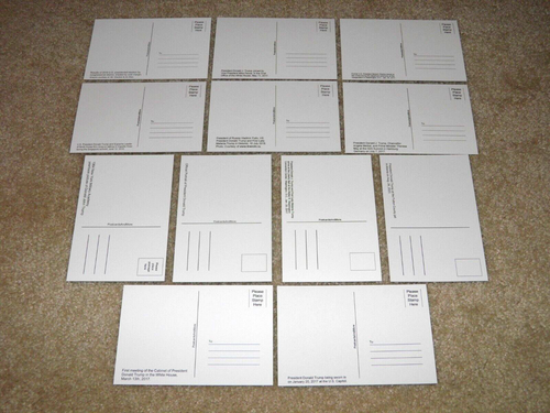 DONALD TRUMP US ELECTION SPECIAL !!! LOT of 12 POSTCARDS !!! MAGA ...
