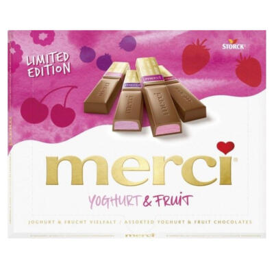 Merci Finest Selection Yogurt and Fruit Limited Edition Variety 250g ...
