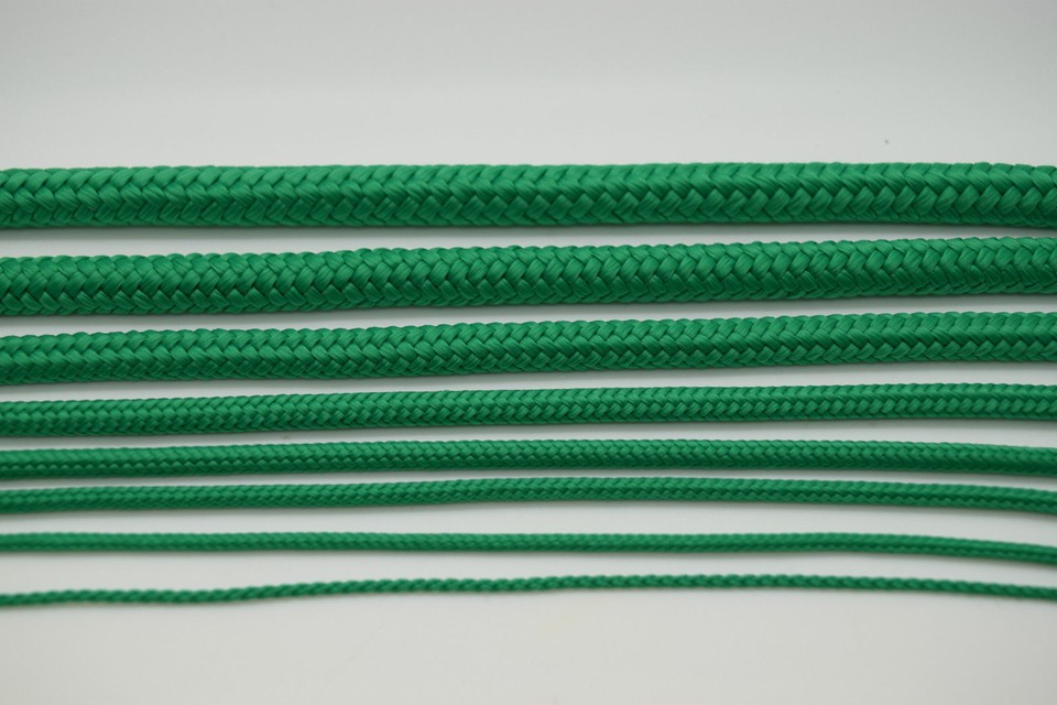 Green Polypropylene Rope Braided Poly Cord Line Sailing Boating ...