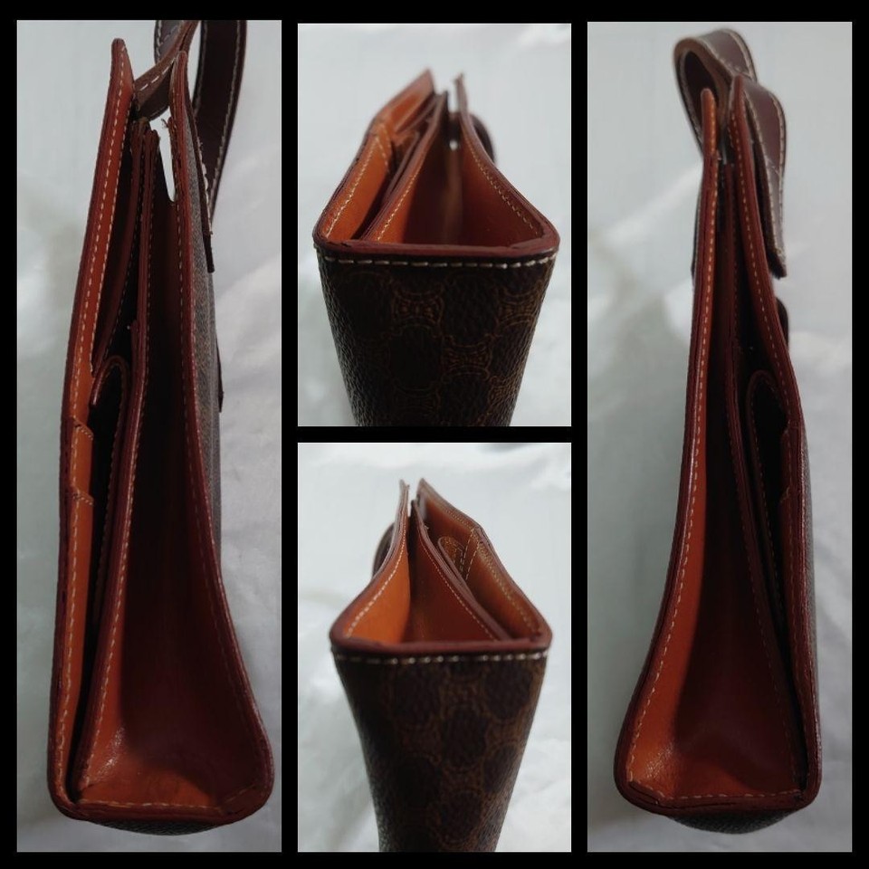 CELINE handbag Purse Macadam Brown Authentic Women's Used | eBay Australia