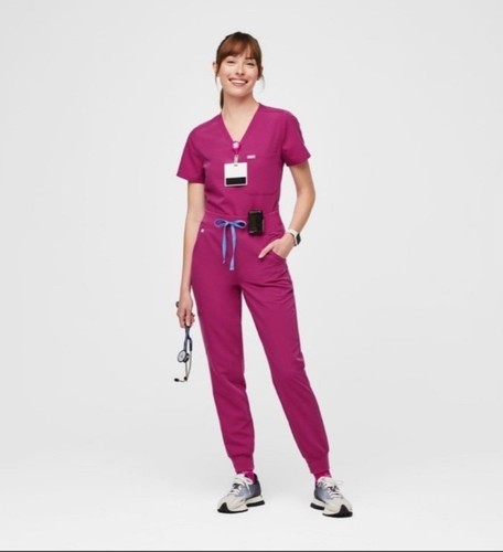 Figs Technical Collection Scrub Set Raspberry Sorbet Pink- Top ...
