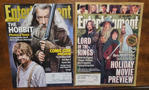 Lord or the Rings and the Hobbit - Entertainment Weekly- 2 magazines | eBay