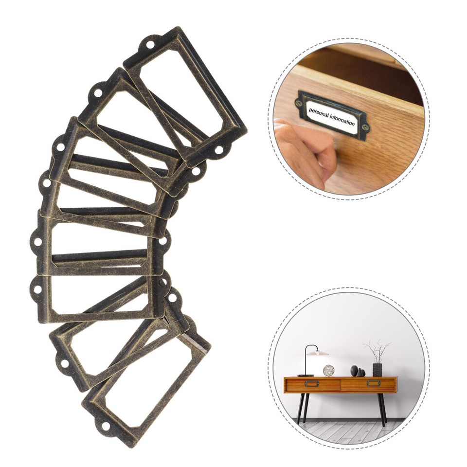 30PCS Label Holders Office Library File Drawer Tag Drawer Label Holder ...