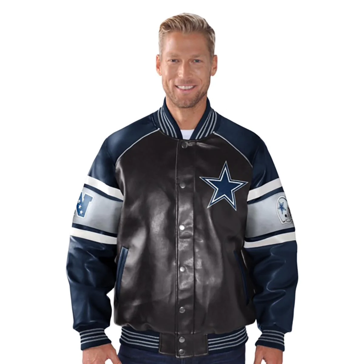 Officially Licensed NFL Faux Leather Varsity Jacket by Glll 556814 | eBay