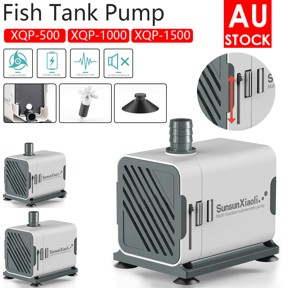 Adjustable Flow Aquarium Pump Water Submersible Fish Tank Fountain Pond ...