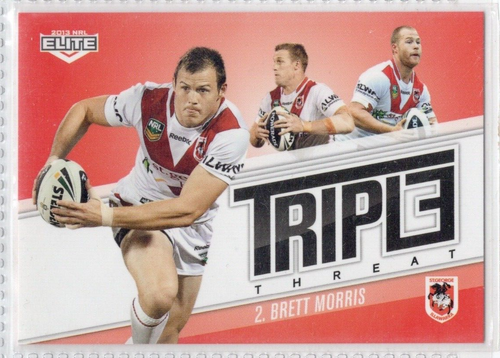 🔥 2013 ELITE TRIPLE THREAT CARD BRETT MORRIS #TT38 🔥 | eBay Australia