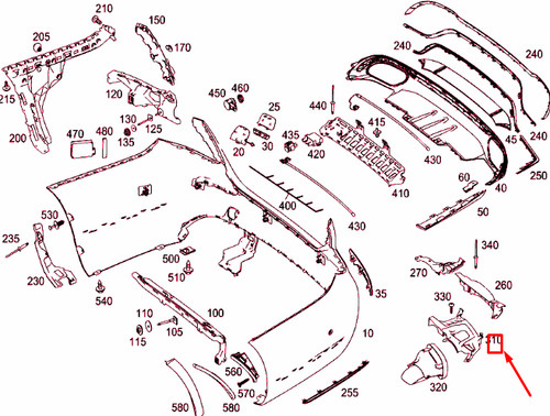 NEW MERCEDES-BENZ E W213 LEFT EXHAUST TIP BRACKET A2138850514 OEM | eBay