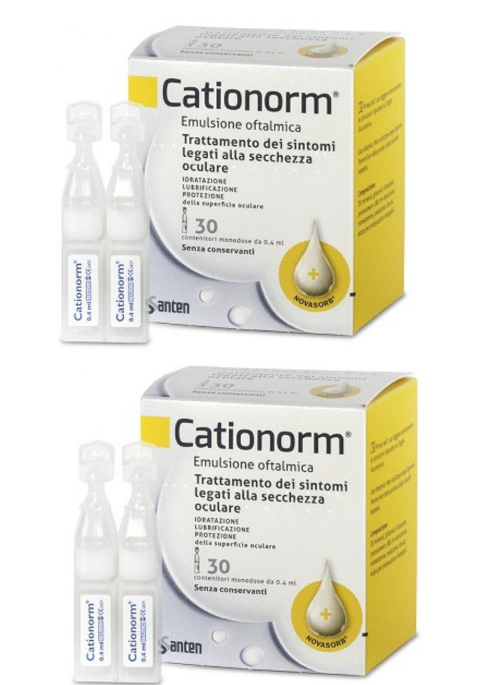 Cationorm Ophthalmic Emulsion 30's X 0.4ml Vial Eye Drops X 2 BOXES | eBay