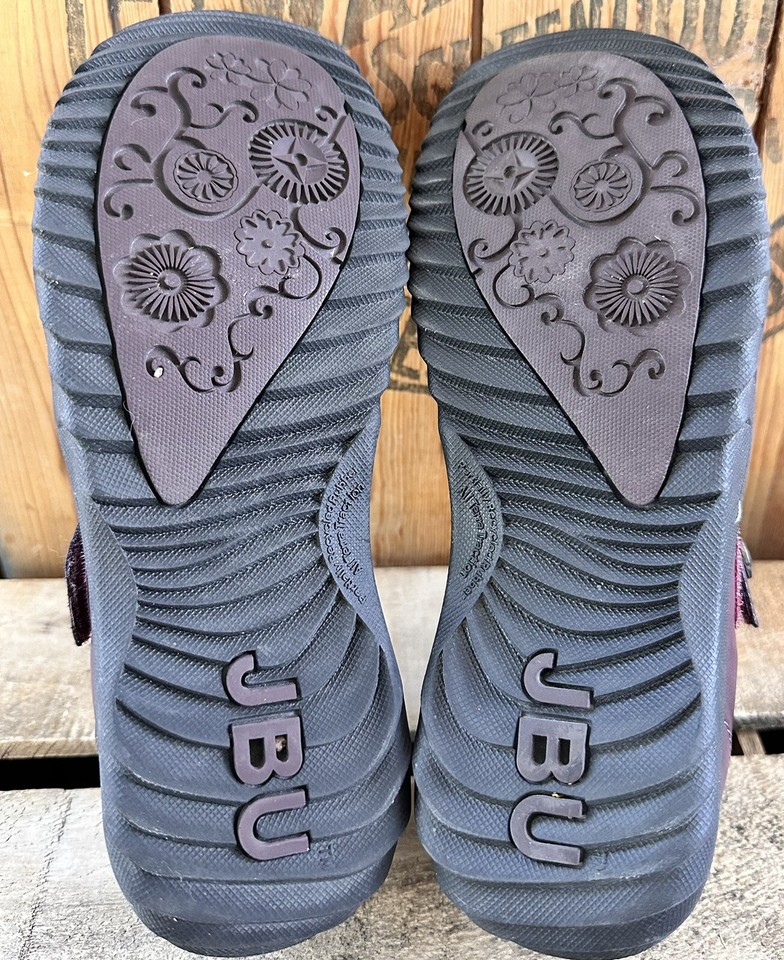 Jbu Jambu Comfort Felt Shoes Sz 9 Burgundy Purple Women’s Round Toe ...