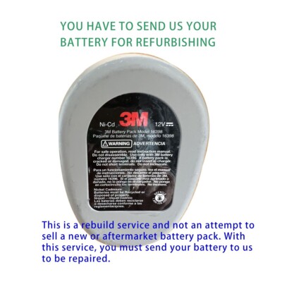 Rebuild service for 3M PPS SUN GUN Model 16398 Battery Rebuild Service ...