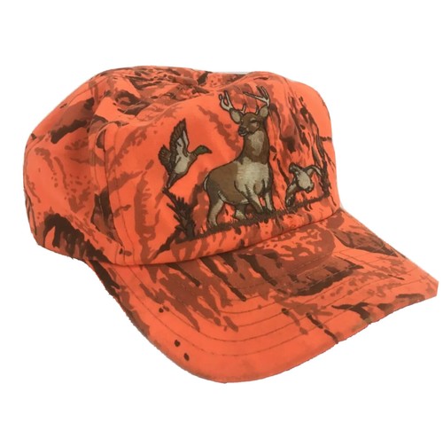 Vintage Hunting Cap Orange snapback Hat 1980s Hat Dee… - Gem