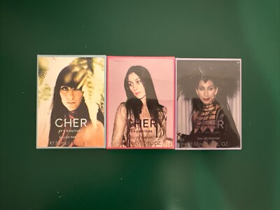 CHER Decades Collection Eau De Perfume's 3 x 1oz Each 60's 70's 80's ...