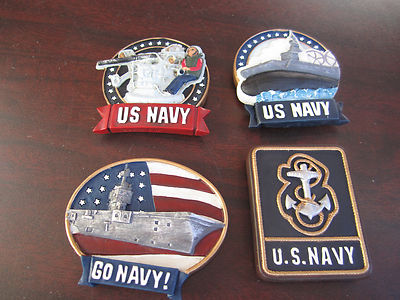Set of 4 VANMARK U.S. NAVY Magnets FOR Fridge WORKBENCH Go Navy ! NEW ...