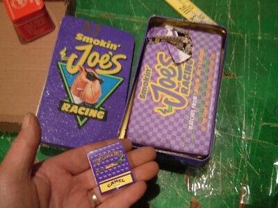 vintage smokin joe's racing camel matches purple Tobacco tin can match ...