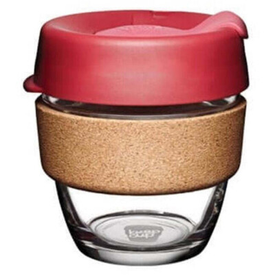 KeepCup Brew Cork Changemakers 227ml Glass Cup Travel Drink Mug Small Flutter | eBay Australia