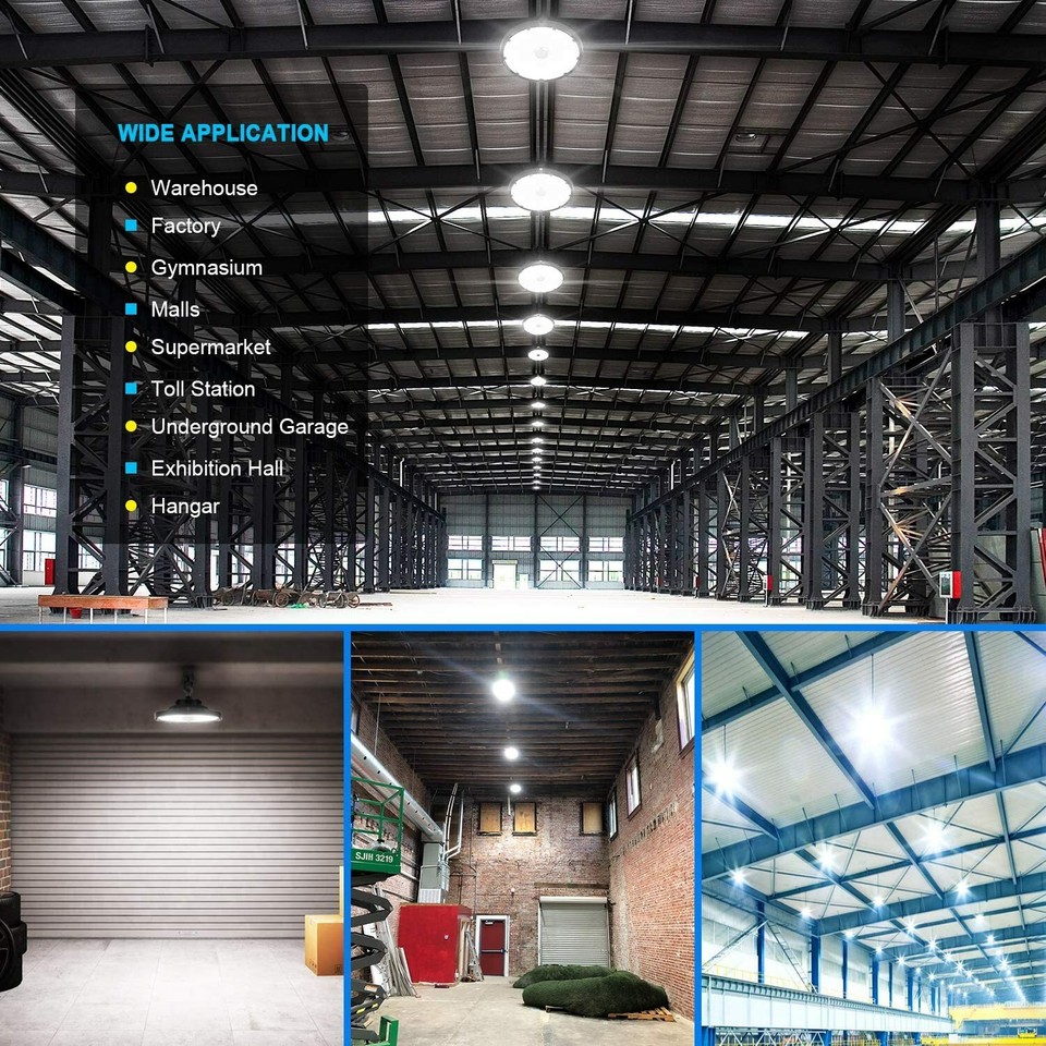 150W UFO High Bay Light Replacement 400Watt MH Factory Warehouse ...