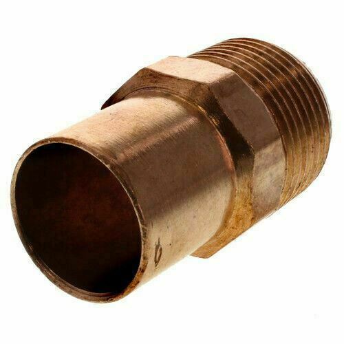 1/2" inch Copper Fitting Street Male Threaded Sweat Solder x MPT ...