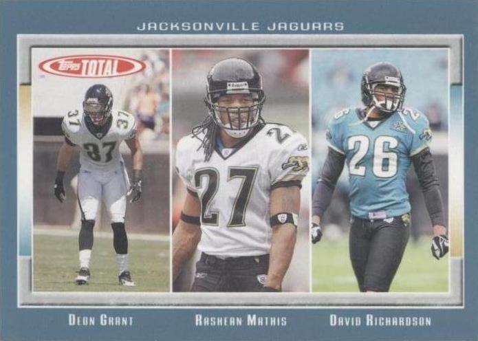 2006 Topps Total - Rashean Mathis, Deon Grant, David Richardson #302 ...