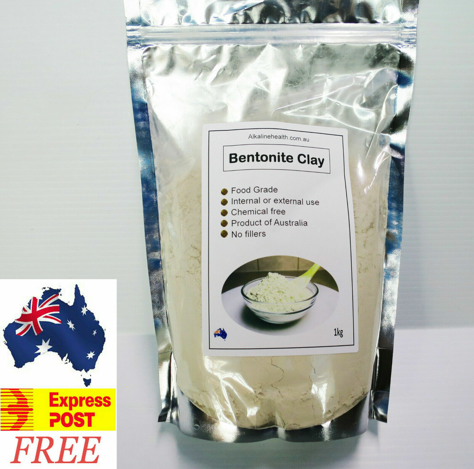 ORGANIC AUSTRALIAN BENTONITE CLAY FOOD GRADE DETOXIFYING POWDER CLAY ...