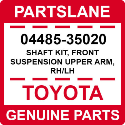 04485-35020 Toyota OEM Genuine SHAFT KIT, FRONT SUSPENSION UPPER ARM ...