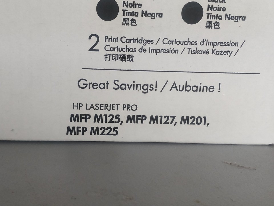 Genuine OEM HP 83A CF283AD Black Toner Cartridge - LJ MFP M125, M225 ...