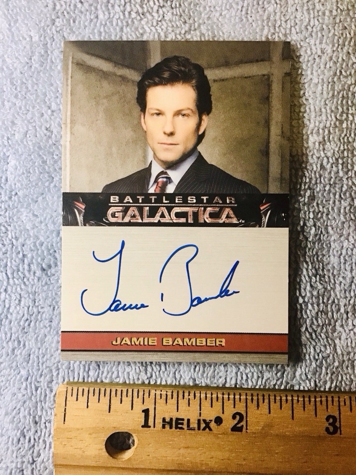 Jamie Bamber As Lee Adama Battlestar Galactica Autograph Trading Card ...