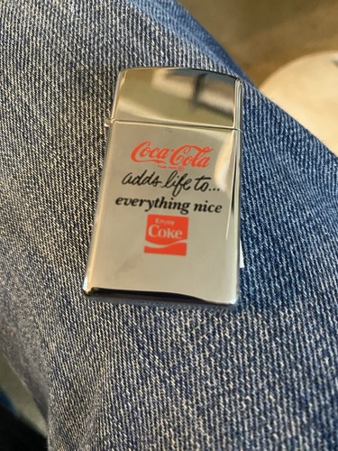 1977 Coca-Cola Vintage Lighter - Metal Finish Slim | eBay