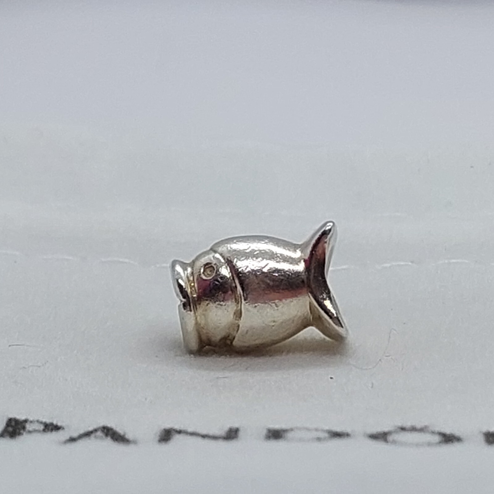 PANDORA STERLING SILVER SIDEWAYS OPEN MOUTH FISH CHARM Stamped 925 ALE ...