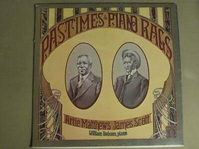 WILLIAM BOLCOM PASTIMES & PIANO RAGS LP NONESUCH H-71299 RAGTIME JAZZ ...