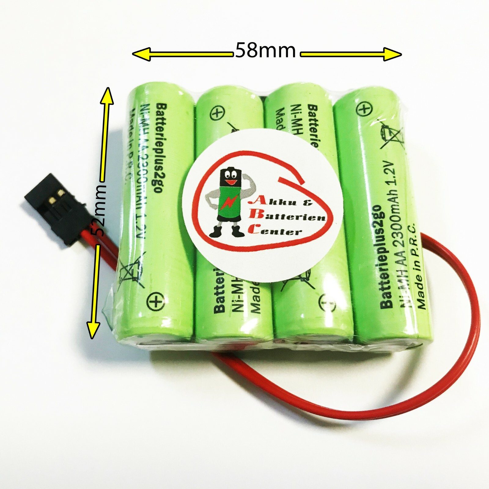 4er Reihe Graupner Stecker Modellbau Akku Aa Mignon 2300mah 4 8v