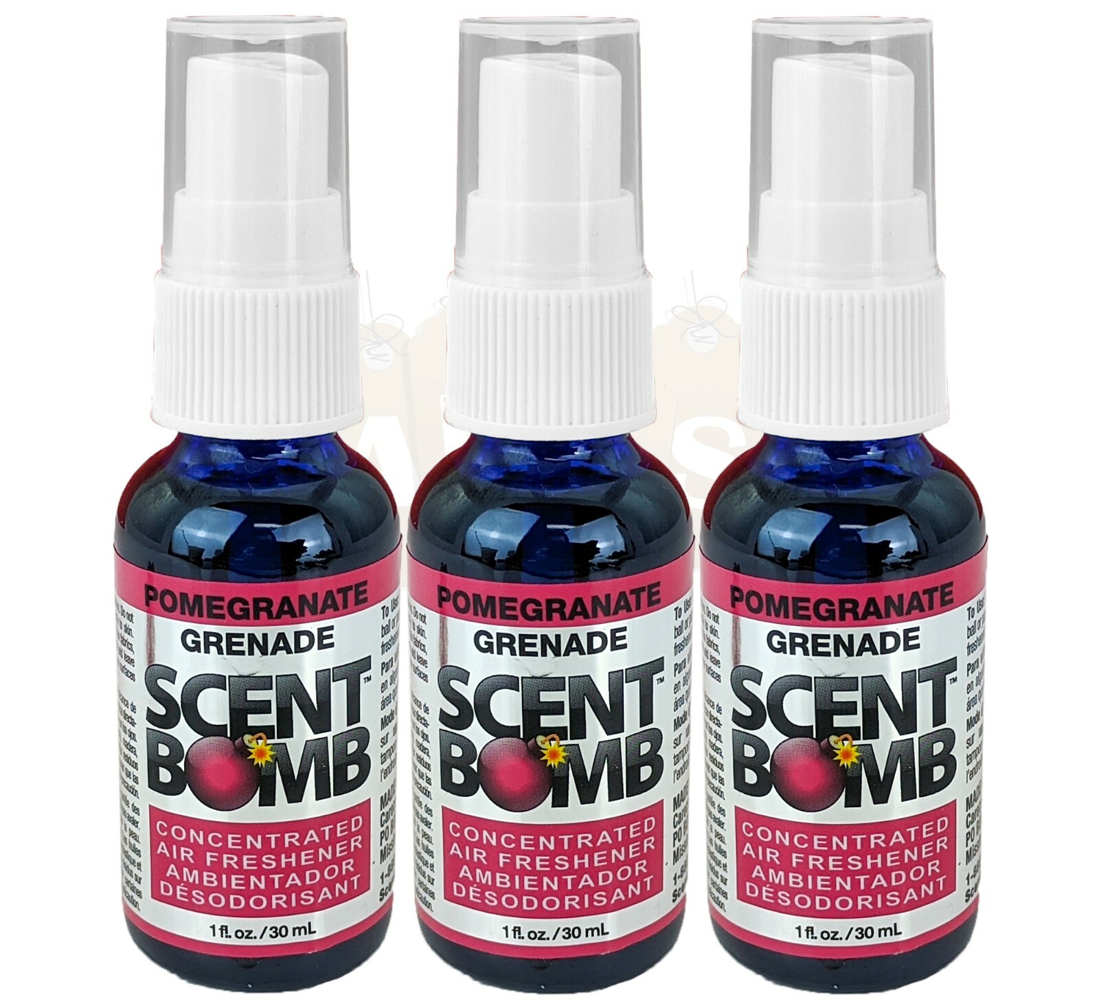3-Pack Scent Bomb 100% Concentrated Car Air Freshener Sprays, CHOOSE ...
