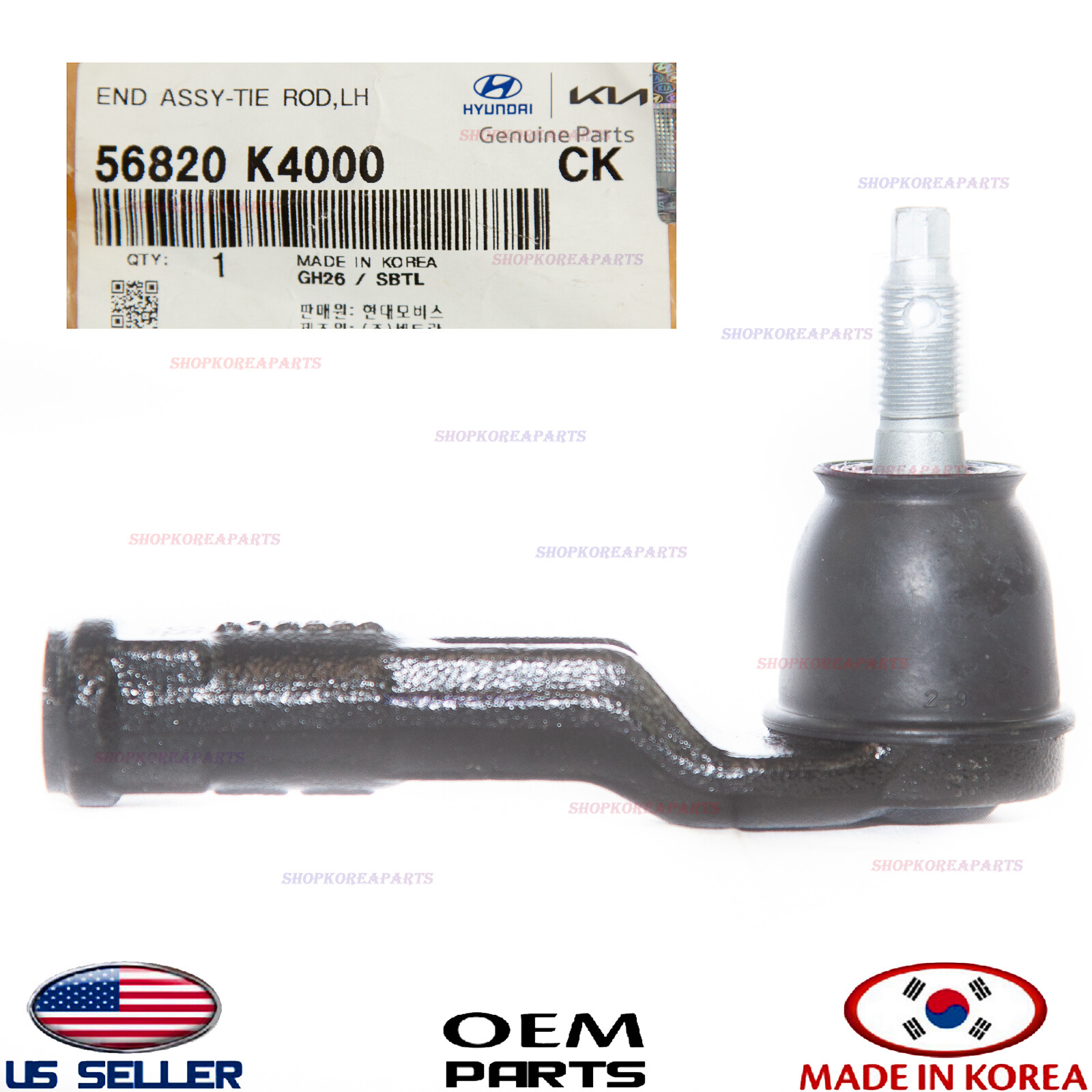 Genuine Outer Tie Rod End LEFT Driver Side ⭐OEM⭐Kona Electric 19-22 ...