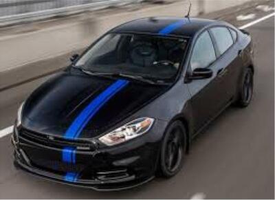 6" x 72" Single Offset Racing Stripe Vinyl Decal for Cars, Trucks ...