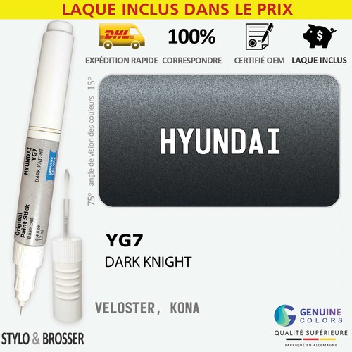 Exterior Roof YG7 Noir Stylo Retouche Peinture pour Hyundai YG7 ...