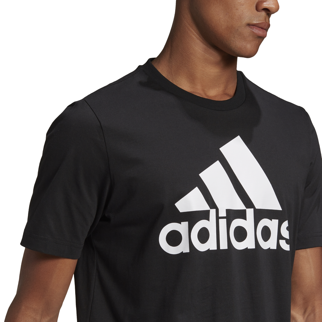 adidas Essentials Big Logo T-Shirt Herren Baumwolle schwarz/weiß ...