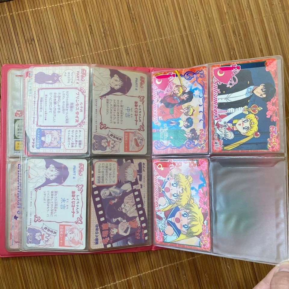 Sailor Moon Card Case & 39 Cards Set, Slightly Dirty, Official ...